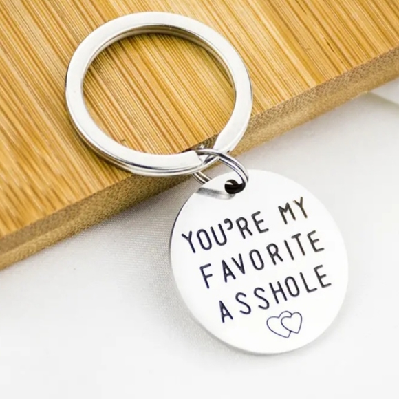 Source Unknown | Accessories | New Stainless Steel Funny Key Ring You ...